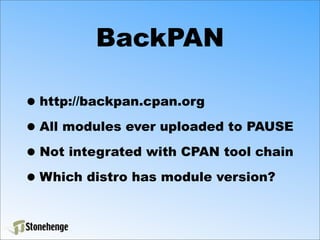 MyCPAN (Frozen Perl 2008 Lightning Talk) | PDF
