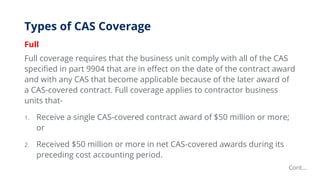 myCPE Webinar: Cost Accounting Standards | PPTX