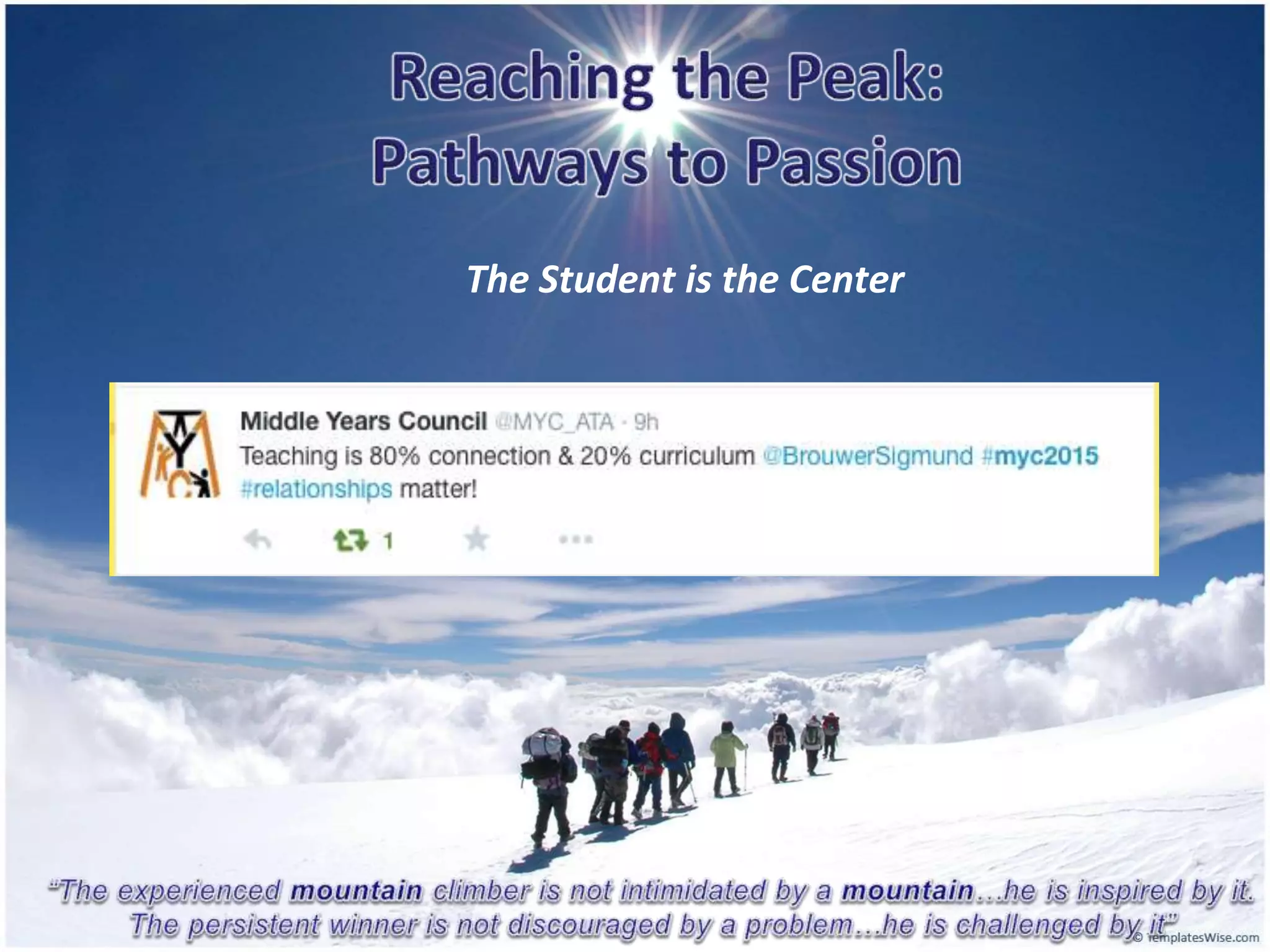 Reaching the Peak: Pathways to Passion | PPT