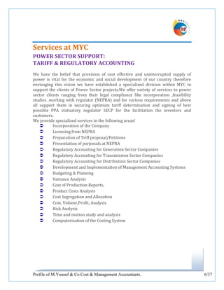 Myc profile for Power Sector Projects | PDF