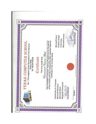 My credentials | PDF