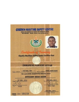 My credentials | PDF