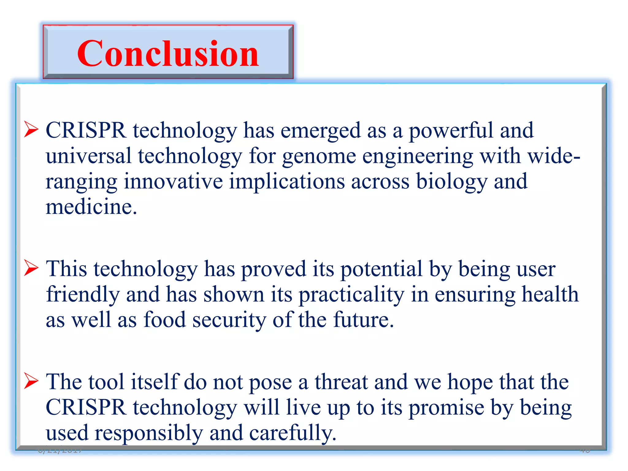 SEMINAR ON CRISPR | PPTX