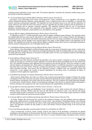 Load Balancing for Achieving the Network Lifetime in WSN-A Survey | PDF | Internet of Things ...