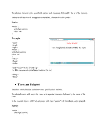 CSS notes | PDF