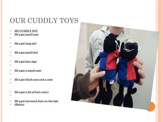My cuddly toy | PPT