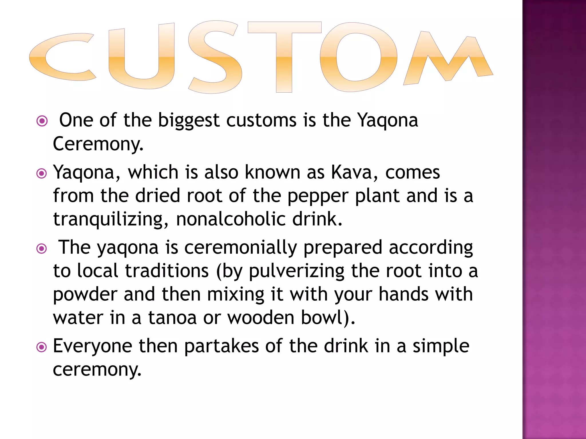 My culture | PPTX | Food & Drink