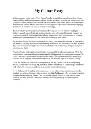 My Culture Essay.pdf