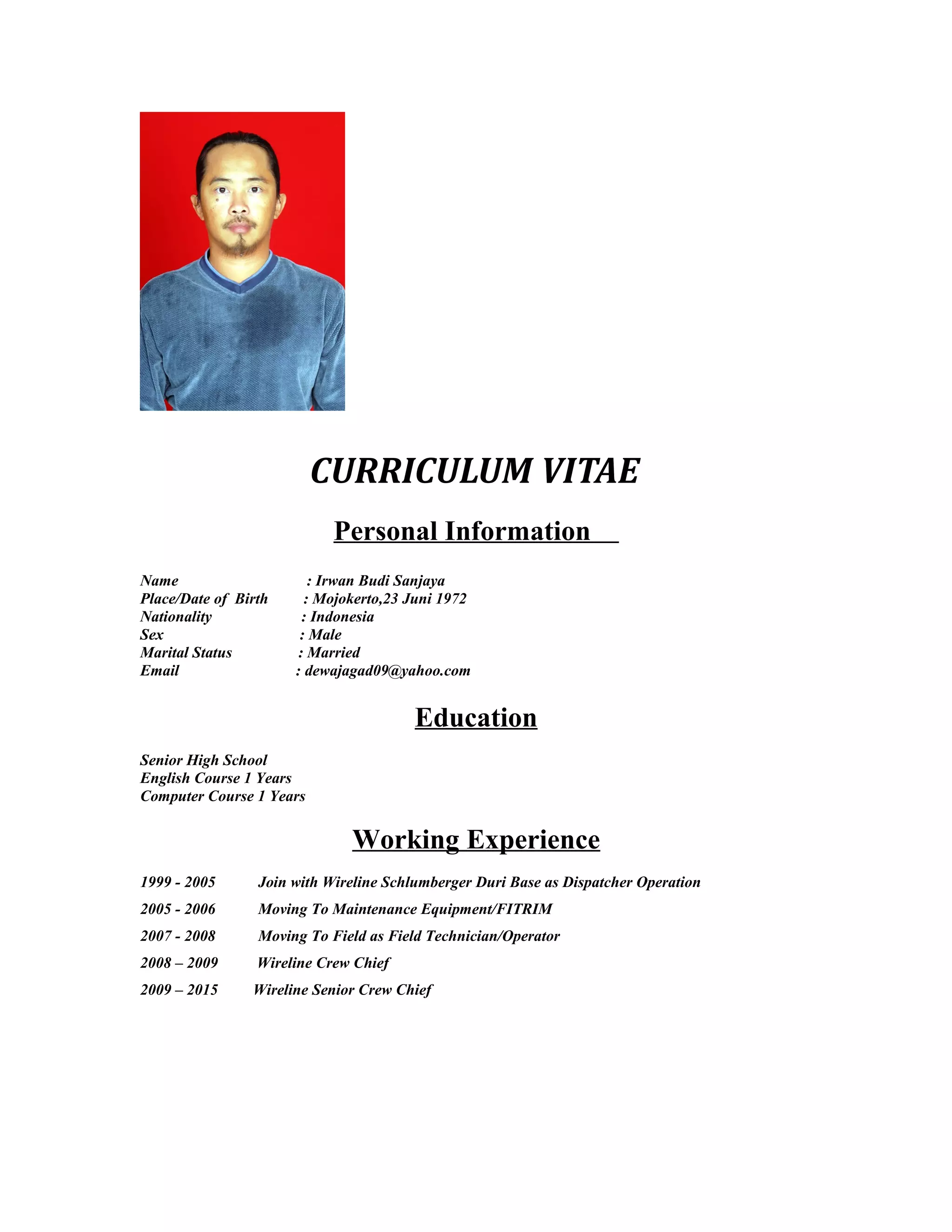 My curriculum vitae | DOC