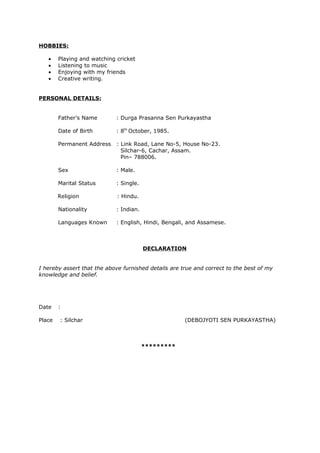 My cv | DOC