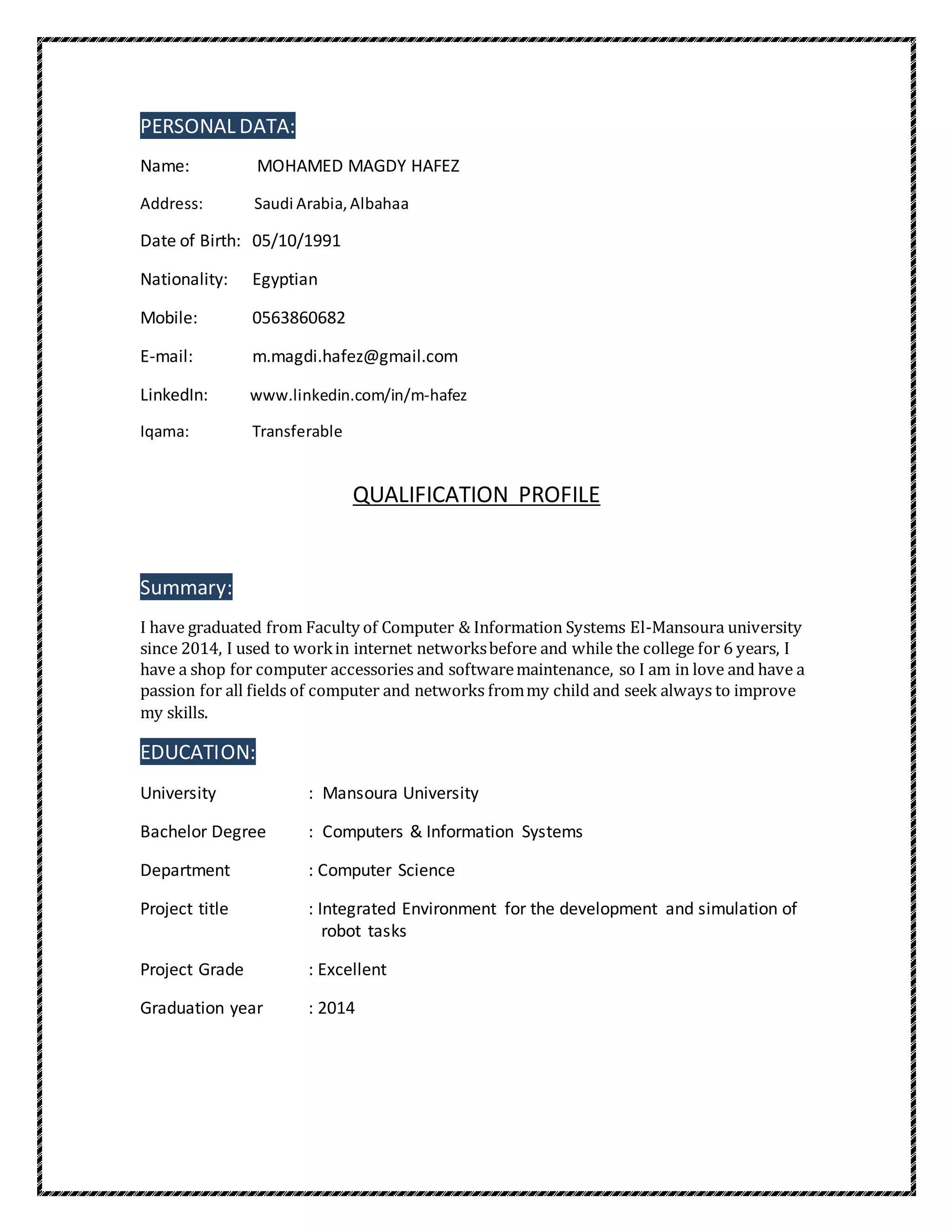 My cv | DOCX