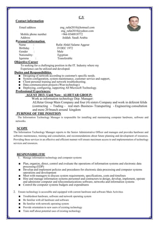 Computre Engneer and IT Administrator | PDF