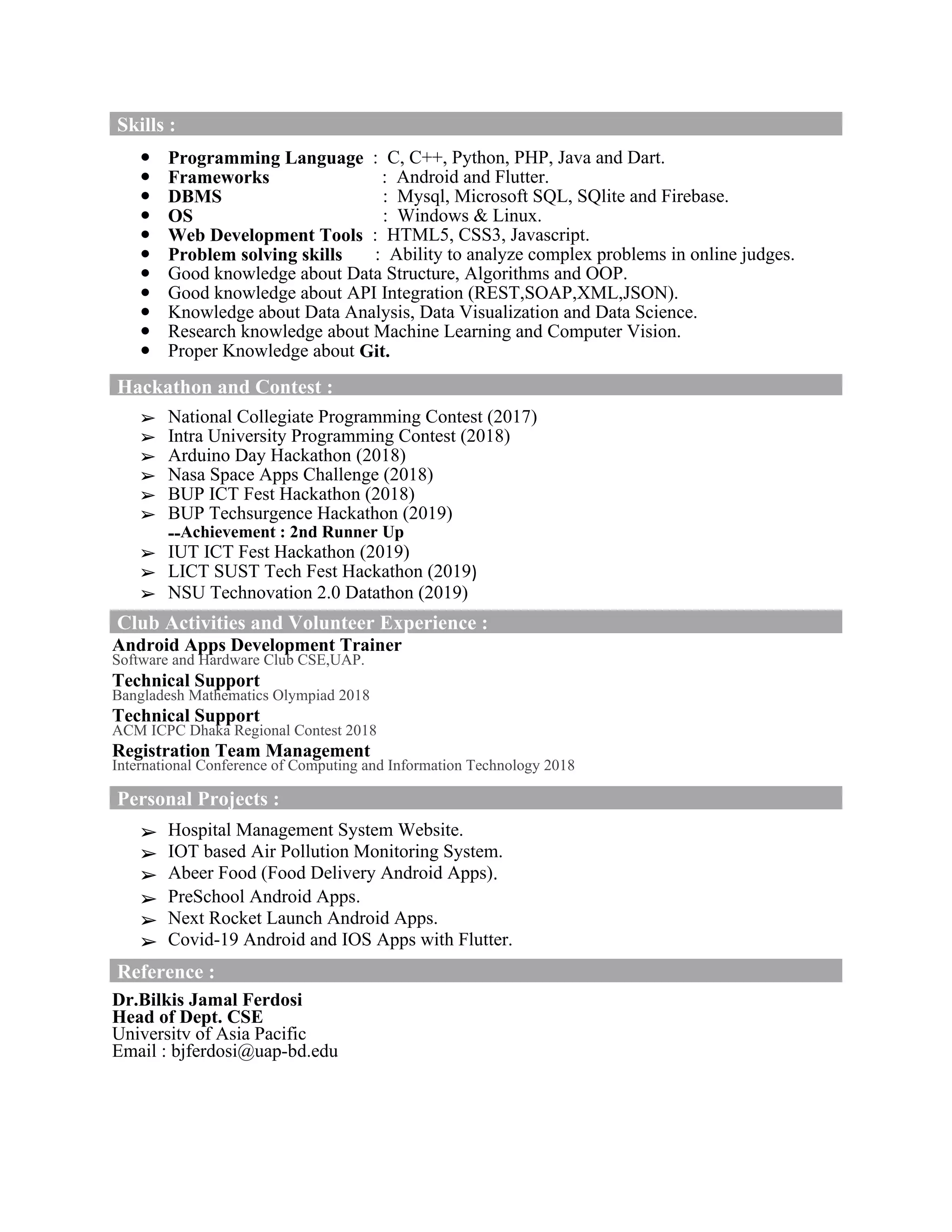 My cv (for job) | PDF