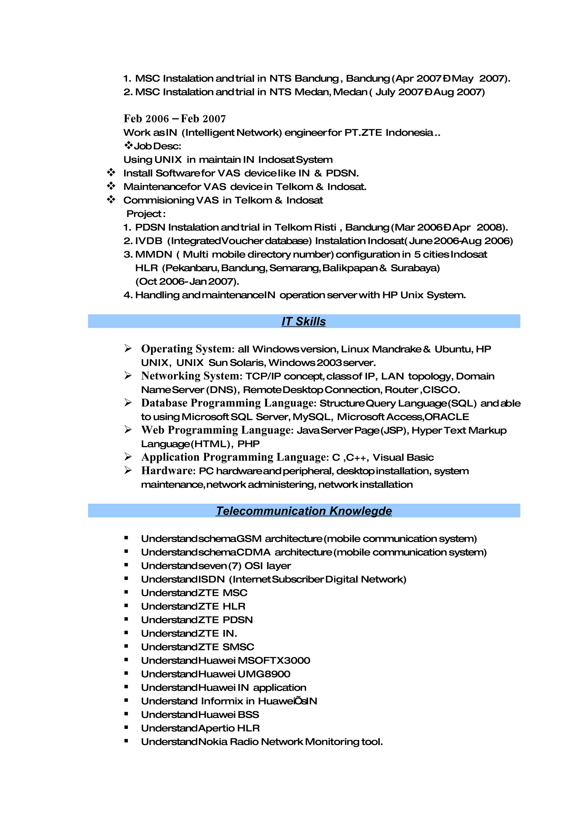 My Cv Ronny Azwir | DOC