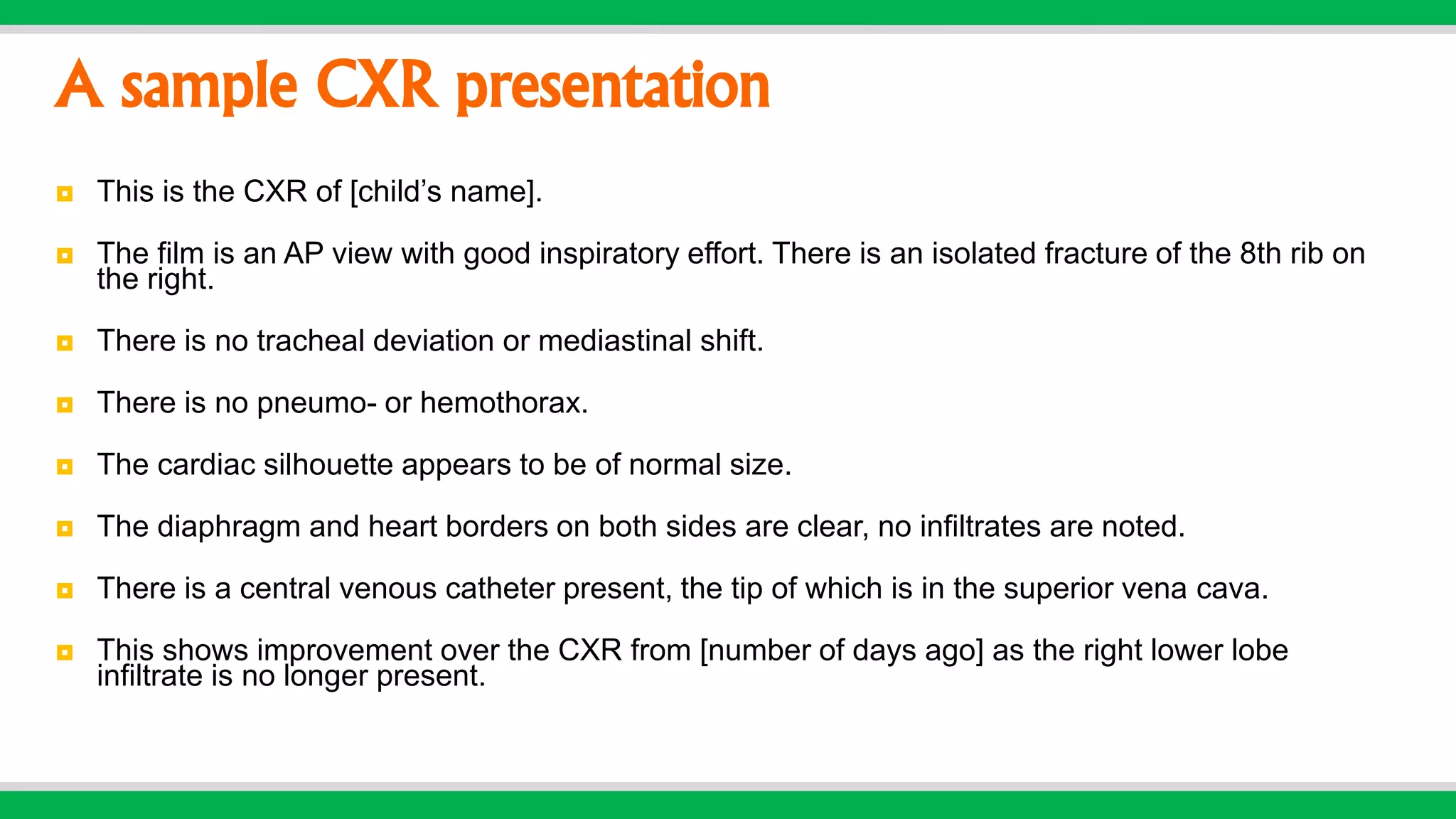 Chest X-ray: Basics | PPTX