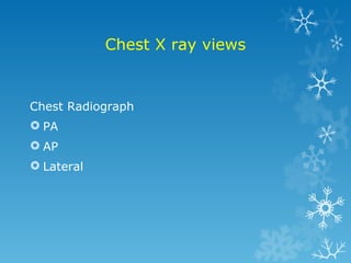 basics of chest X- ray interpretation | PPT