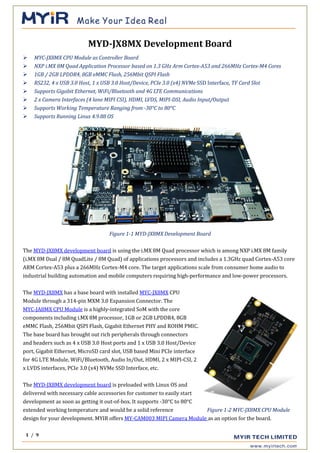 Development Board for NXP i.MX 8M Quad Application Processors | PDF
