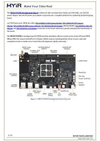 MYD-YT507H Development Board Overview | PDF