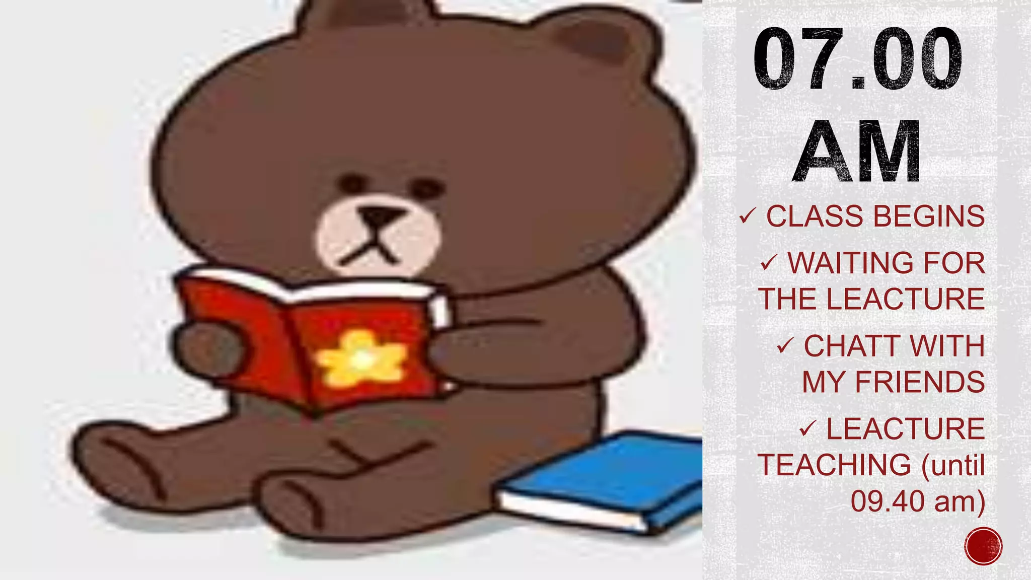 Contoh PPT tentang My daily activities | PPTX