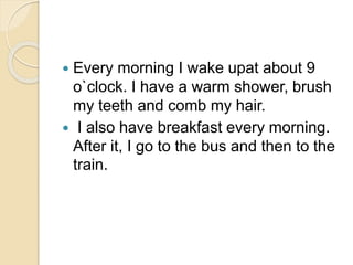 My daily program | PPT