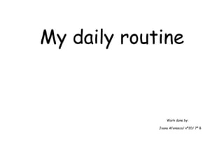 My daily routine | PPT