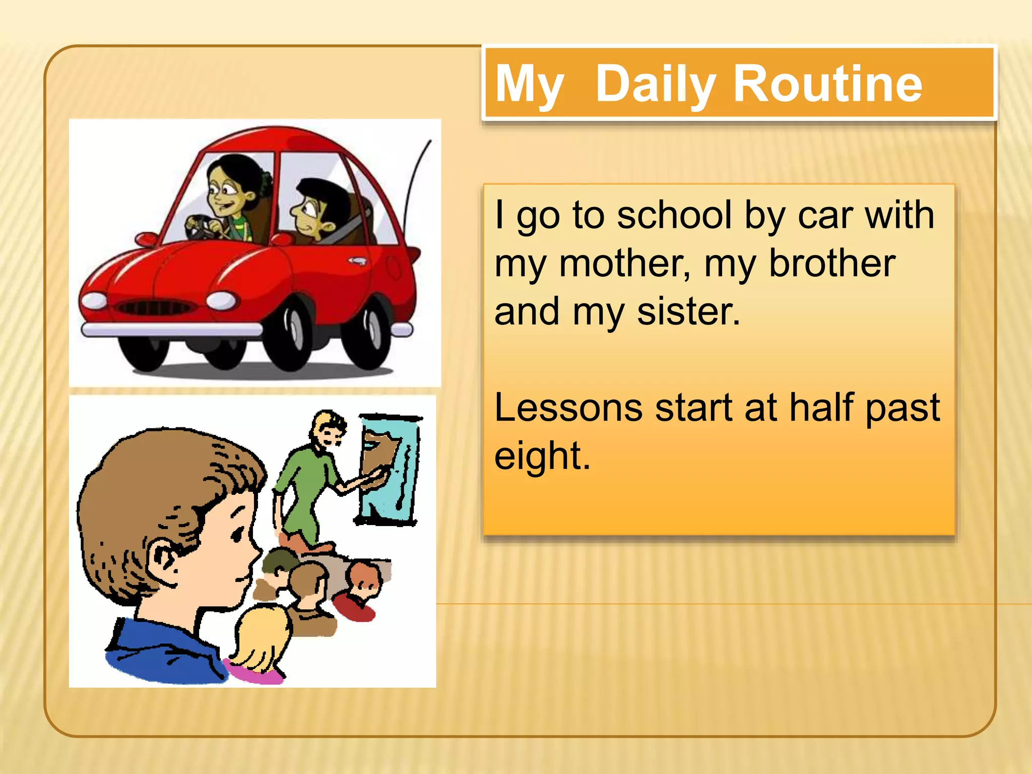 My daily routine | PPTX