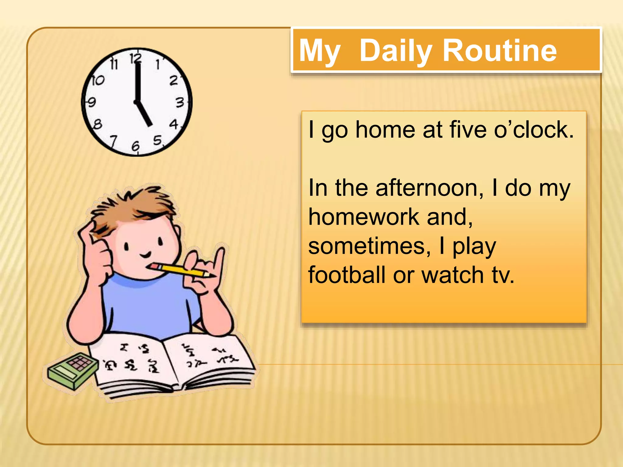 My daily routine | PPTX