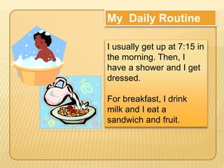 My daily routine | PPTX