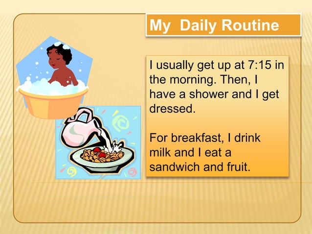My daily routine | PPTX