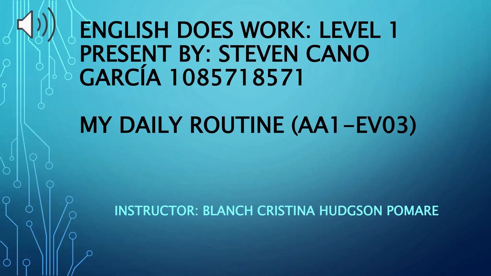 My Daily Routine.pptx presentación en inglés. | PPT