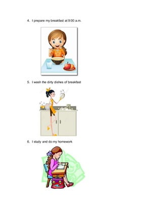 My daily routine evidence 2 | DOCX