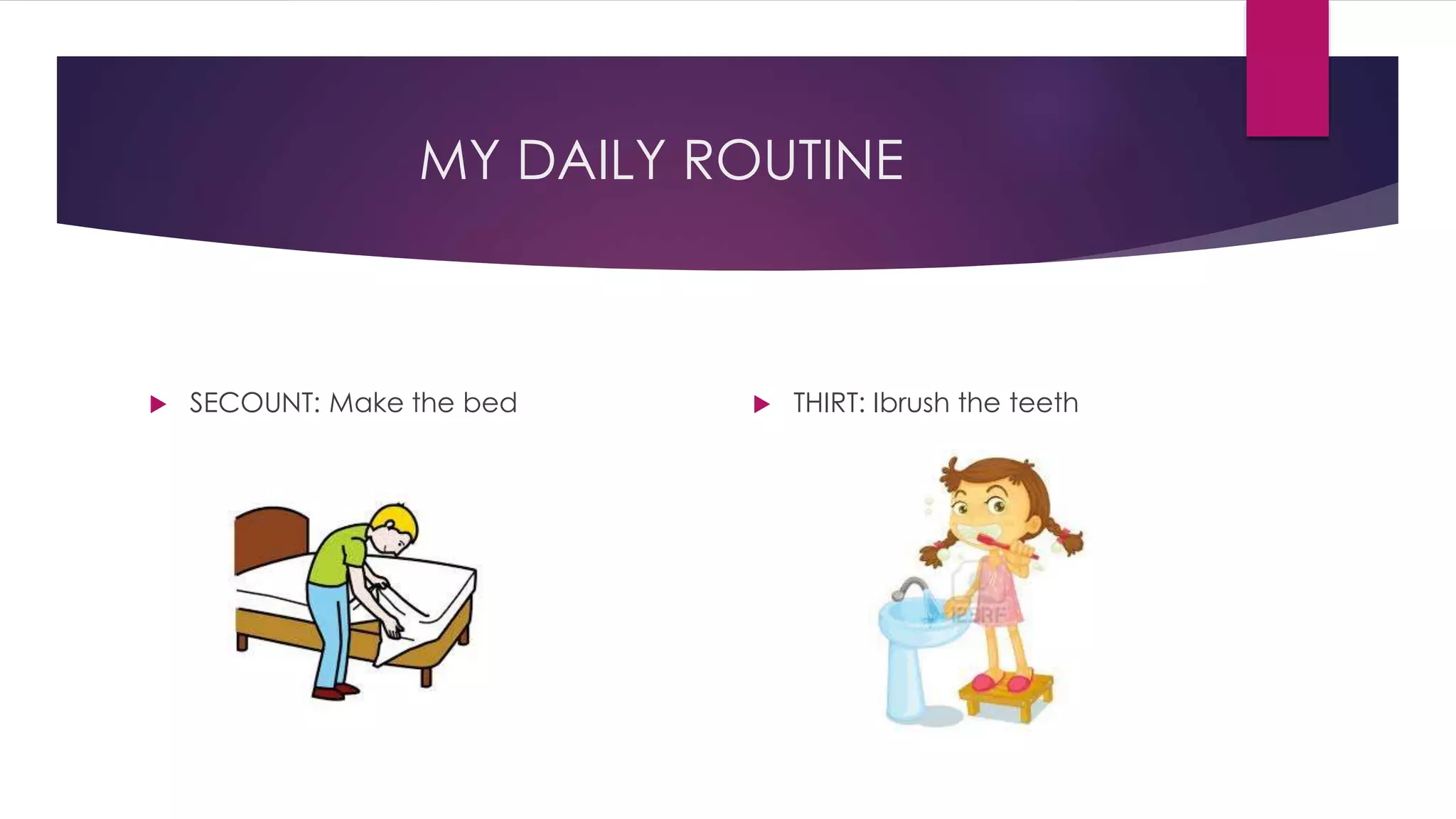 My daily routine | PPTX
