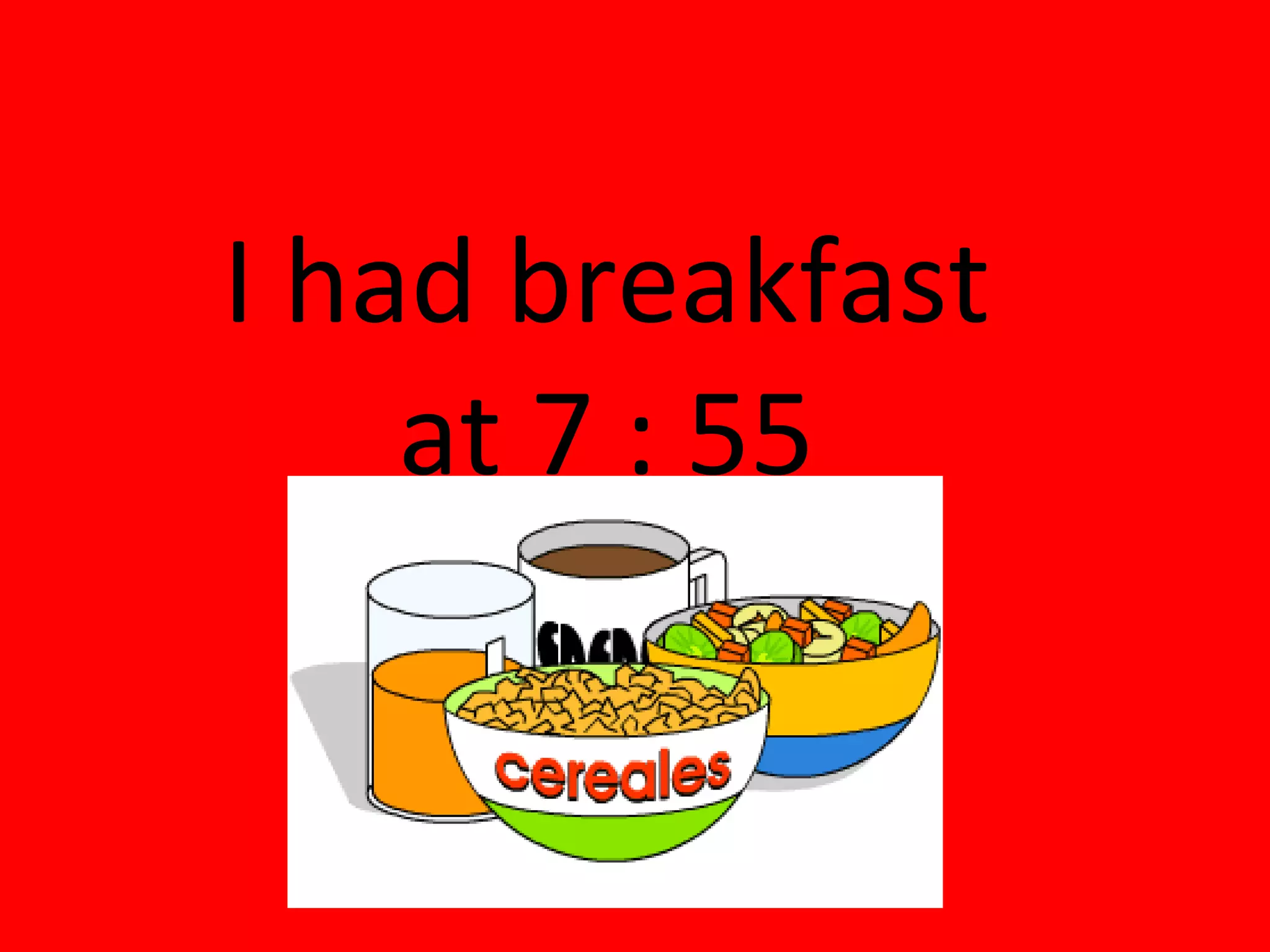 My daily routines | PPT