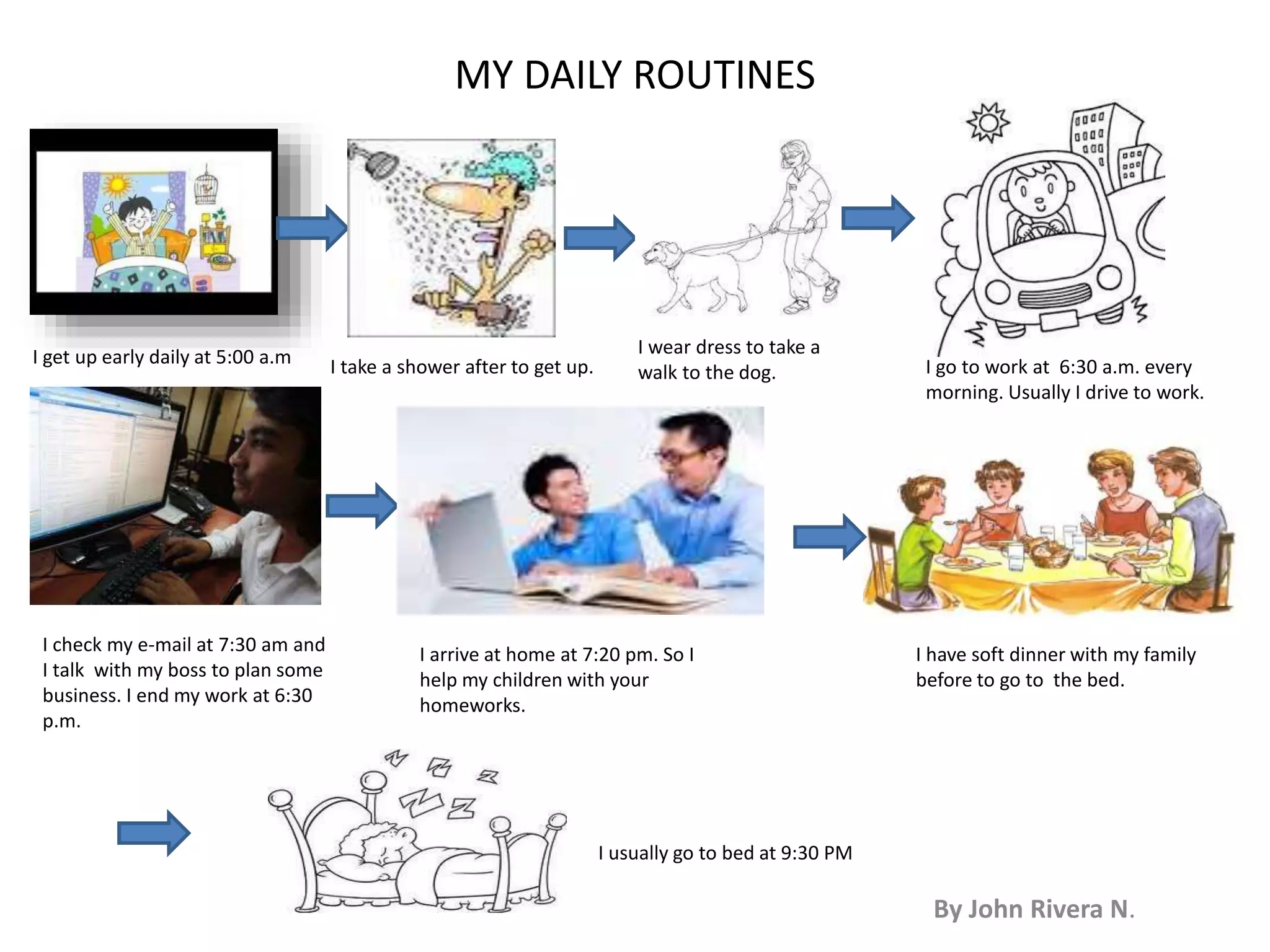 My daily routines | PPTX | Homework and Study | Education