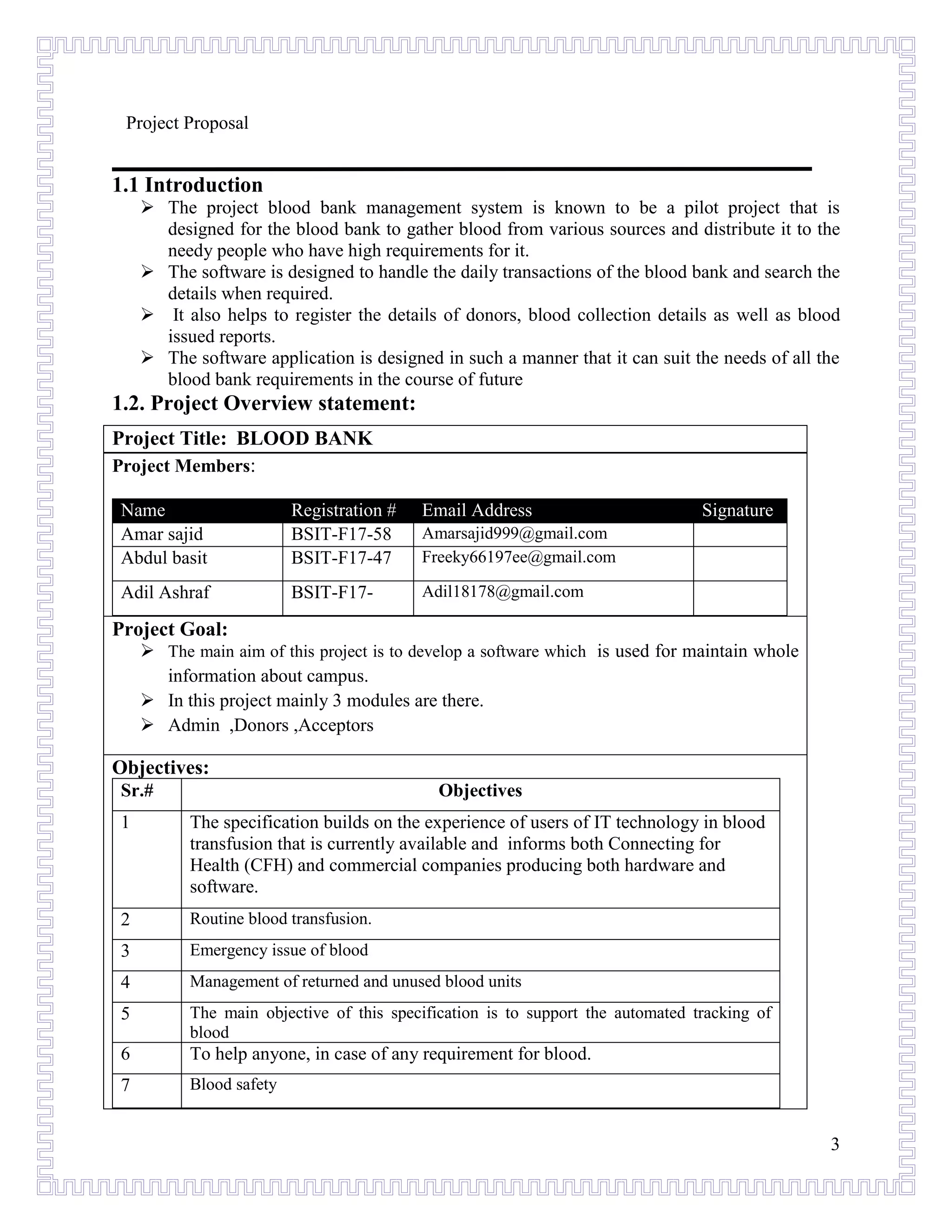 online Blood Bank management system | PDF