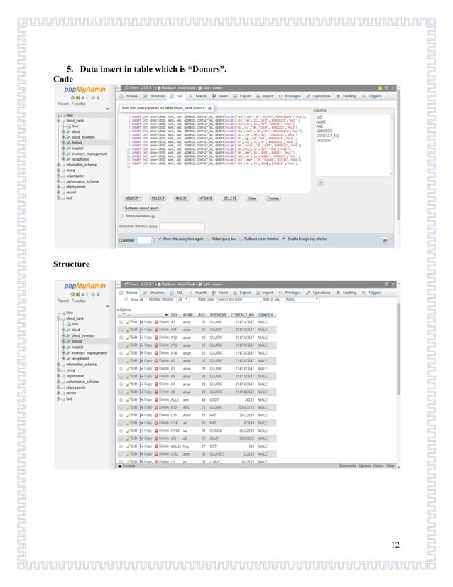 online Blood Bank management system | PDF | Databases | Computer ...