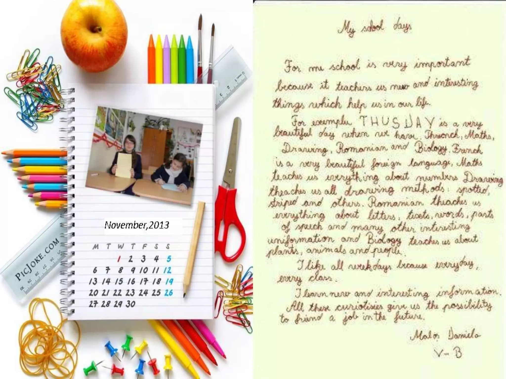 My day at school | PPTX