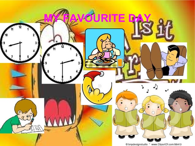 My day my week oral presentation | PPT