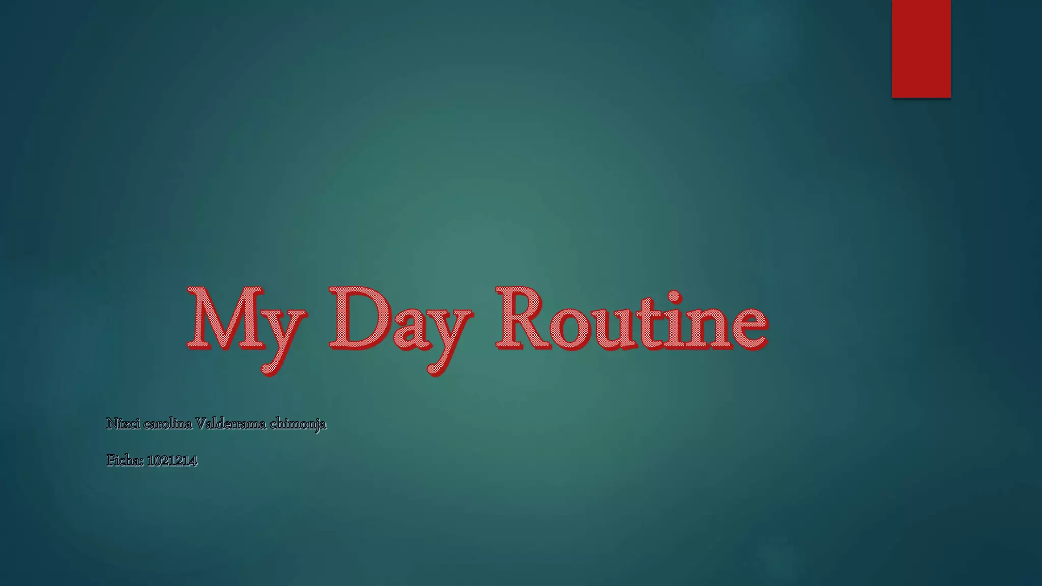 My day routine carolina | PPTX