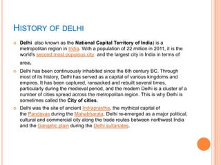 My delhi my city | PPTX