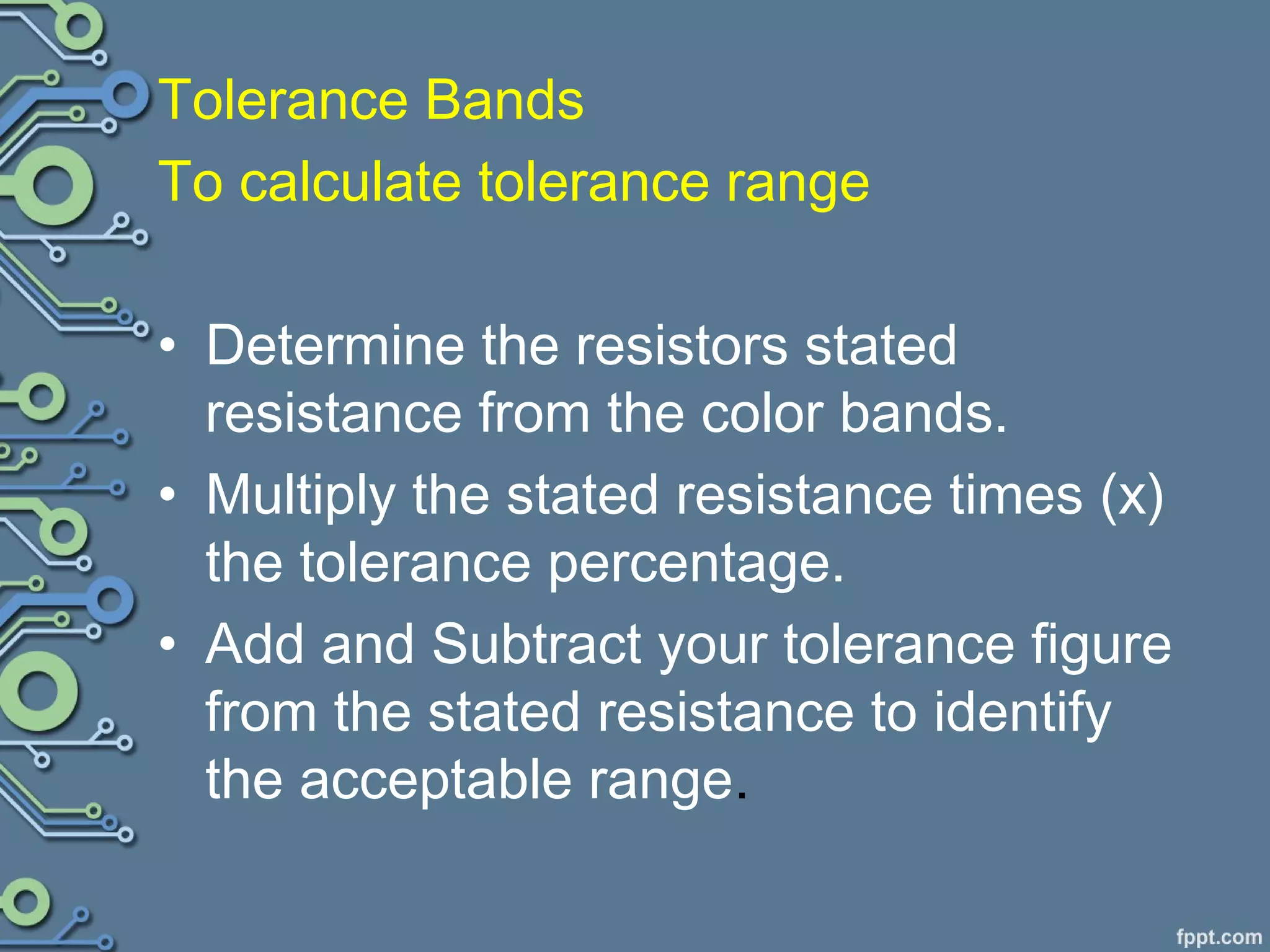 Resistor Color coding | PPT