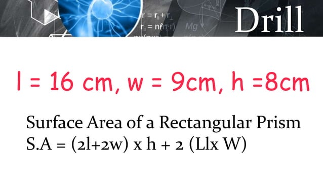 Determines the relationship between a rectangular prism and a pyramid | PPTX | Physics | Science
