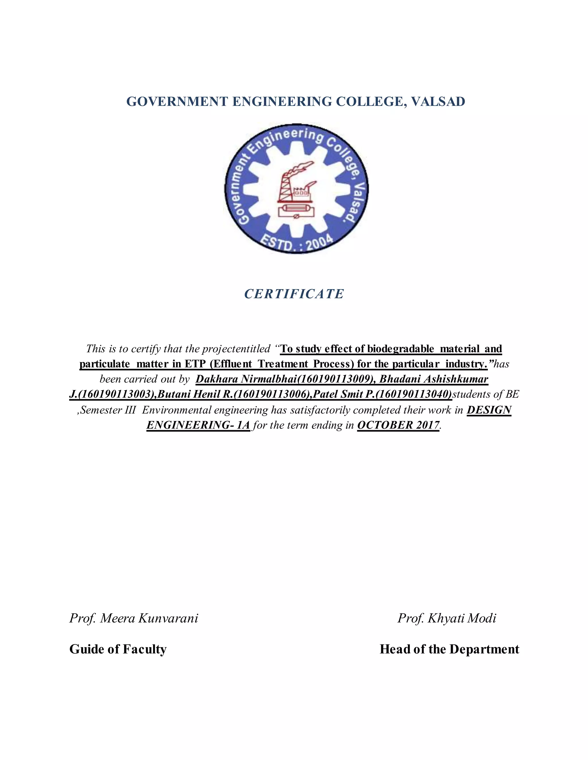 Design Engineering-1 Report | PDF