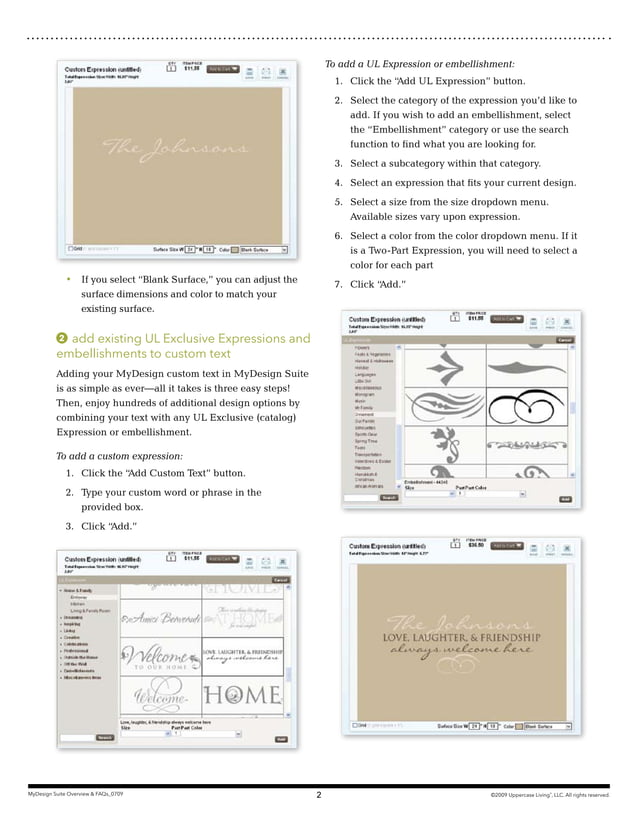 My design suite faq fonts and colours | PDF