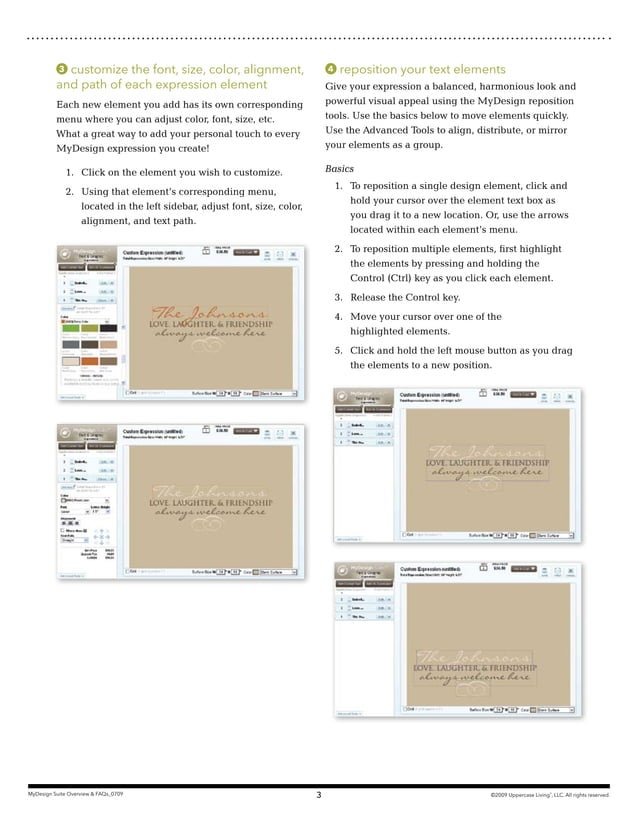 My design suite faq fonts and colours | PDF