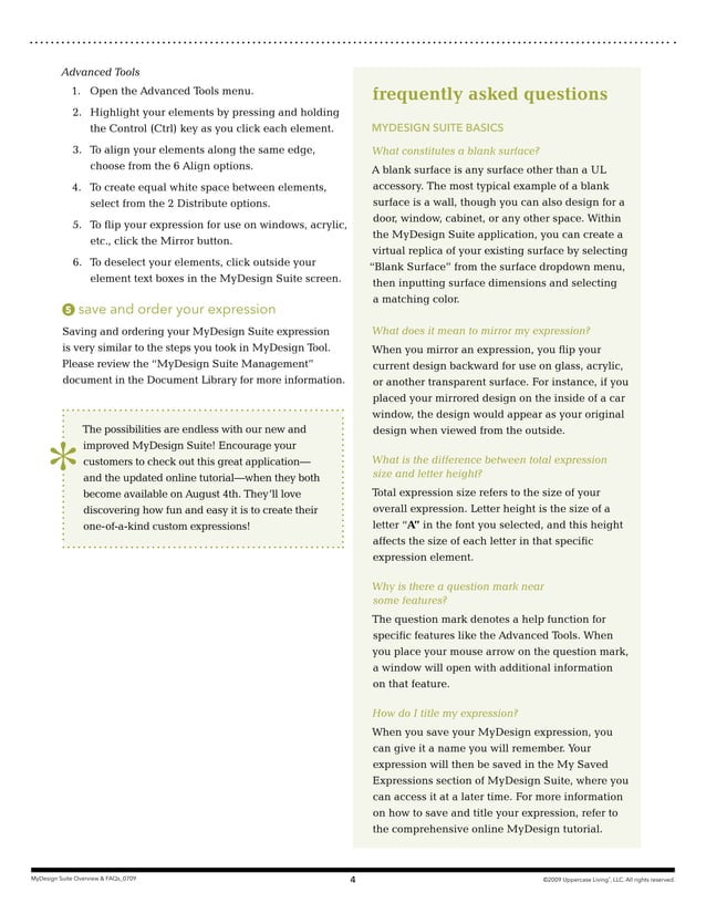 My design suite faq fonts and colours | PDF