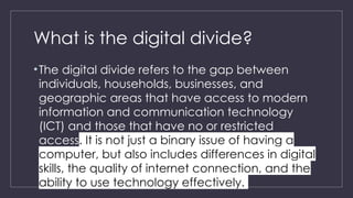 Bridging the Digital Divide: Addressing Inequality in Access and Skills ...