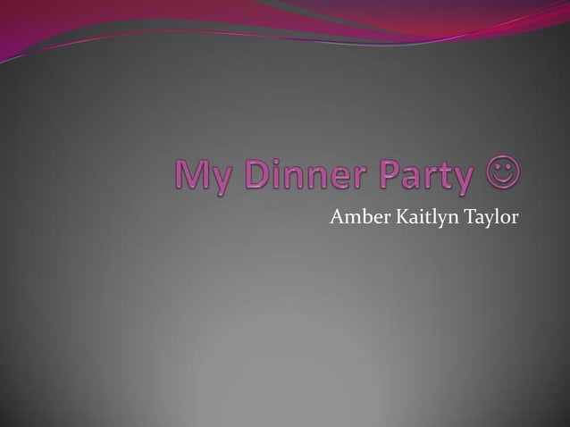 My dinner party | PPTX