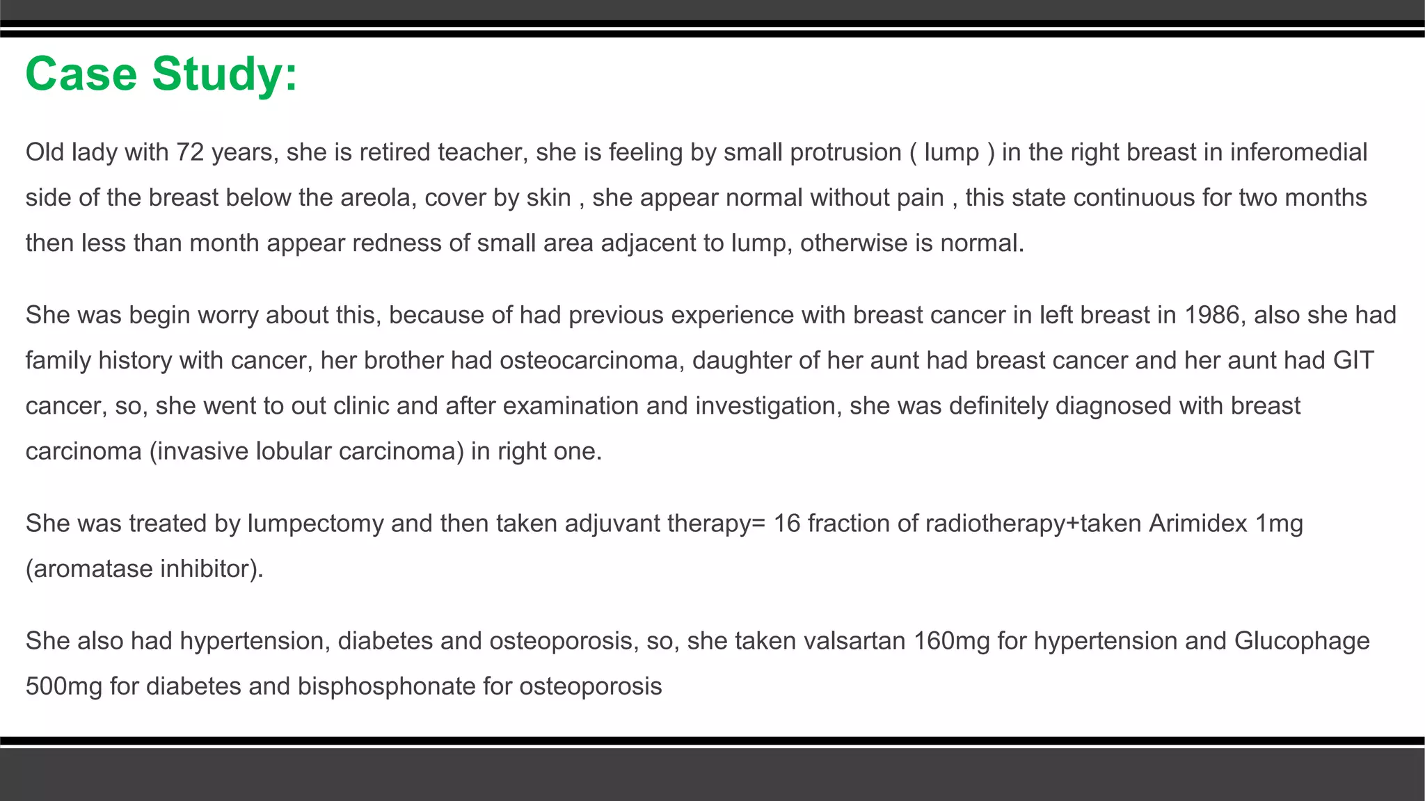 breast cancer case study | PPT