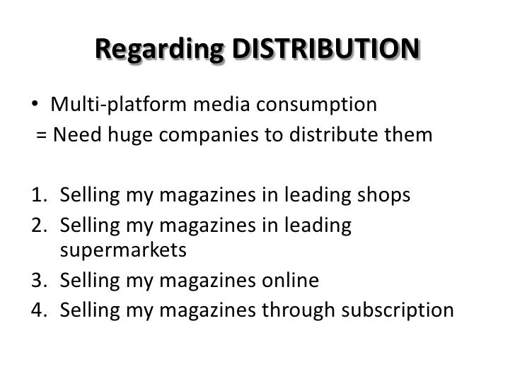 My Distribution Methods